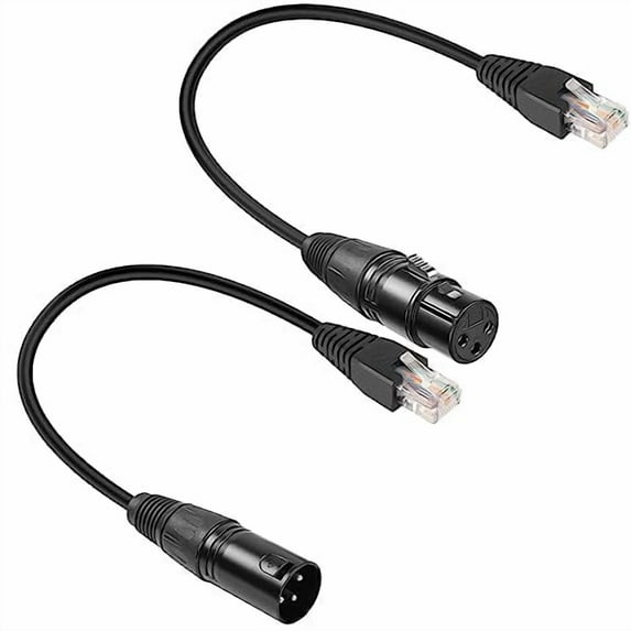 3pin XLR to RJ45 Male Adapter Cable,XLR Female to RJ45 Network ...