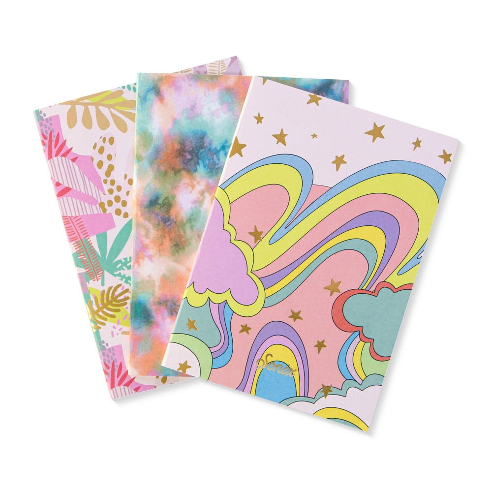 3pk Notebook Bundle Stitch Bound Illusion - Sonix - Walmart.com