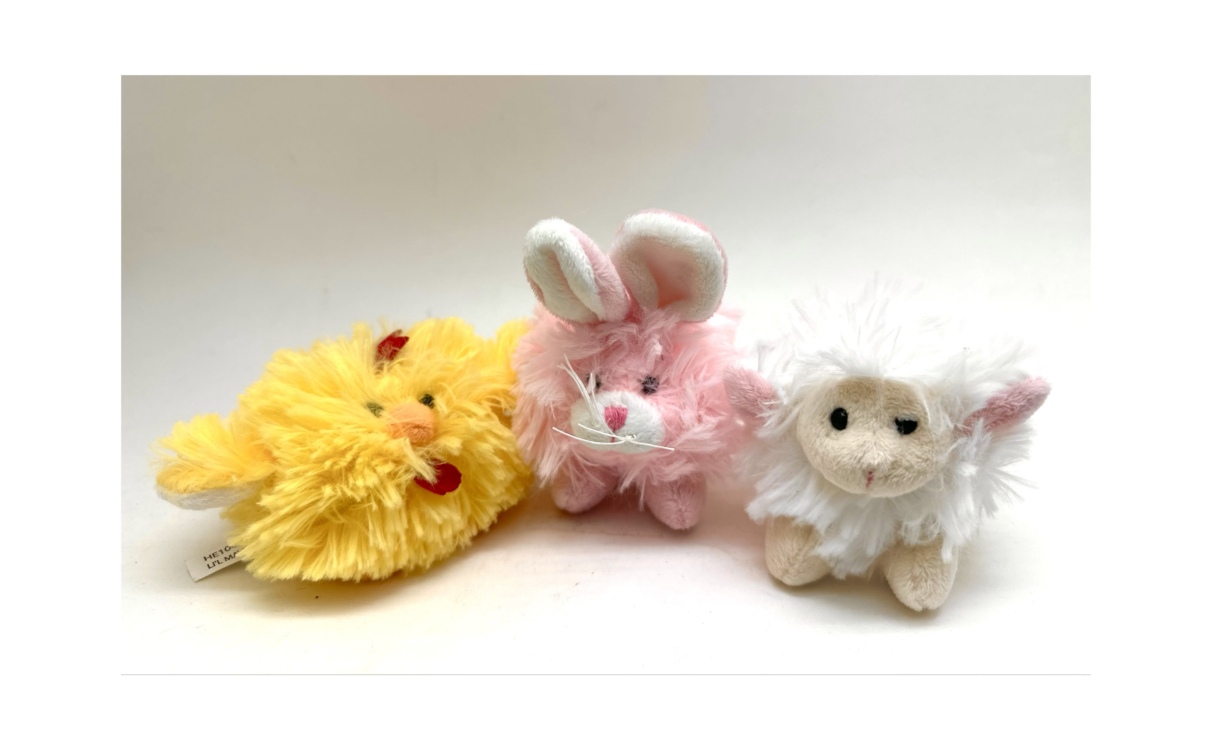 3pk Zoo Animal Plush Toys - Rabbit Chick And Lamb Plush (3 Animals ...