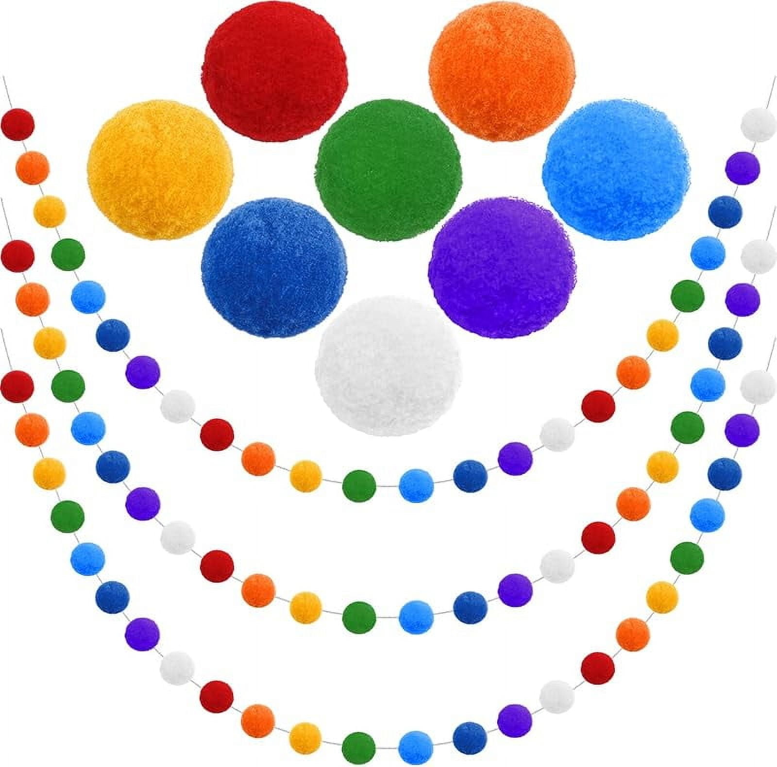 3pkPastel Pom Pom Garland Easter Decorations Spring Home Decor Indoor ...