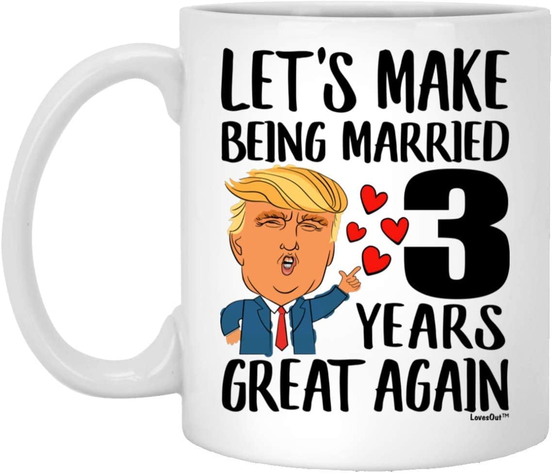 3rd Anniversary Mug for Again Lets Make Being Married 53 Years Great ...