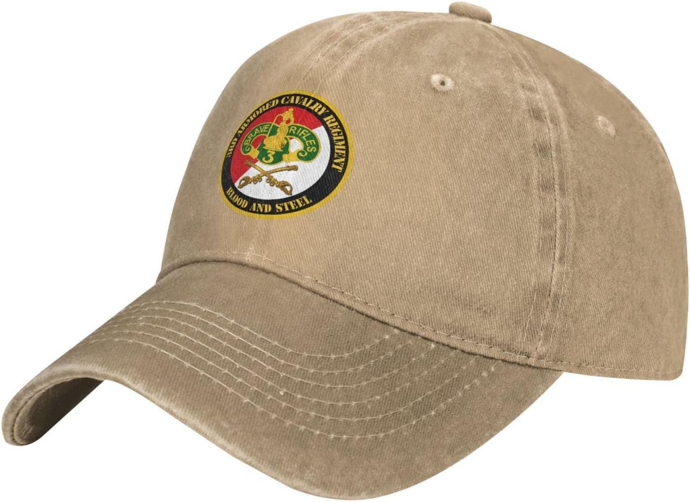 3rd Armored Cavalry Regiment Vintage Wash Denim Baseball Cap - Walmart.com