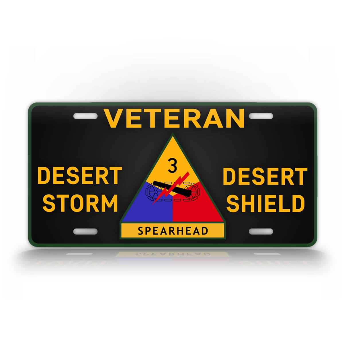 3rd Armored Division Operation Desert Storm Desert Shield License Plate ...