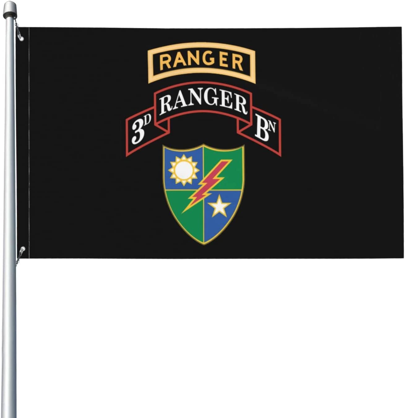 3rd Battalion 75th Ranger Regiment with Ranger Flag Outdoor Decoration ...