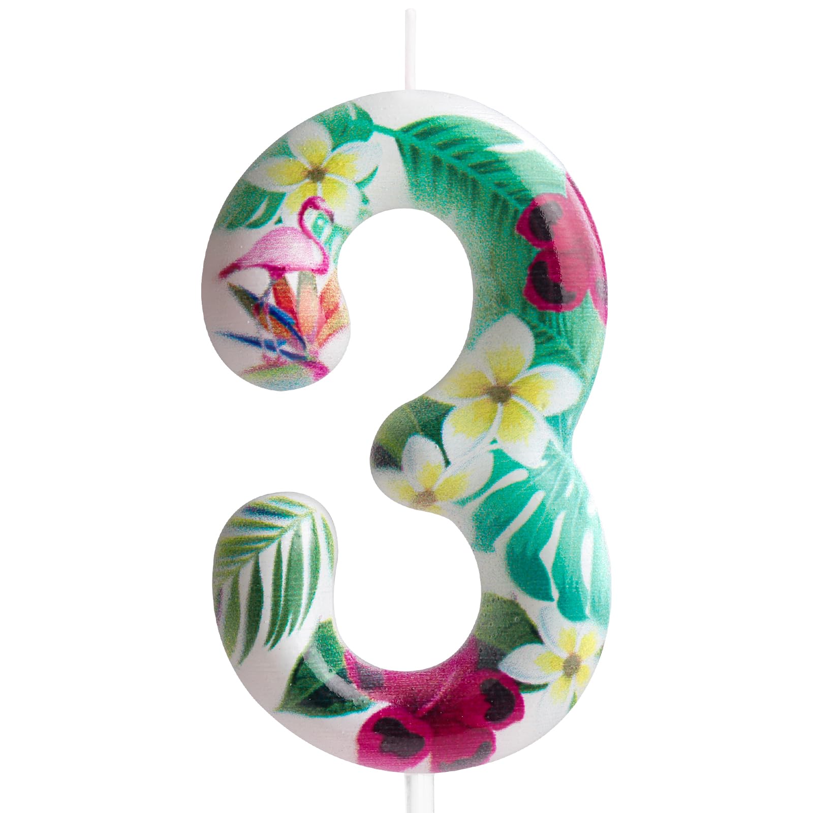3rd Birthday Candle Flamingo Number 3 Candle Flamingo Cake Topper ...