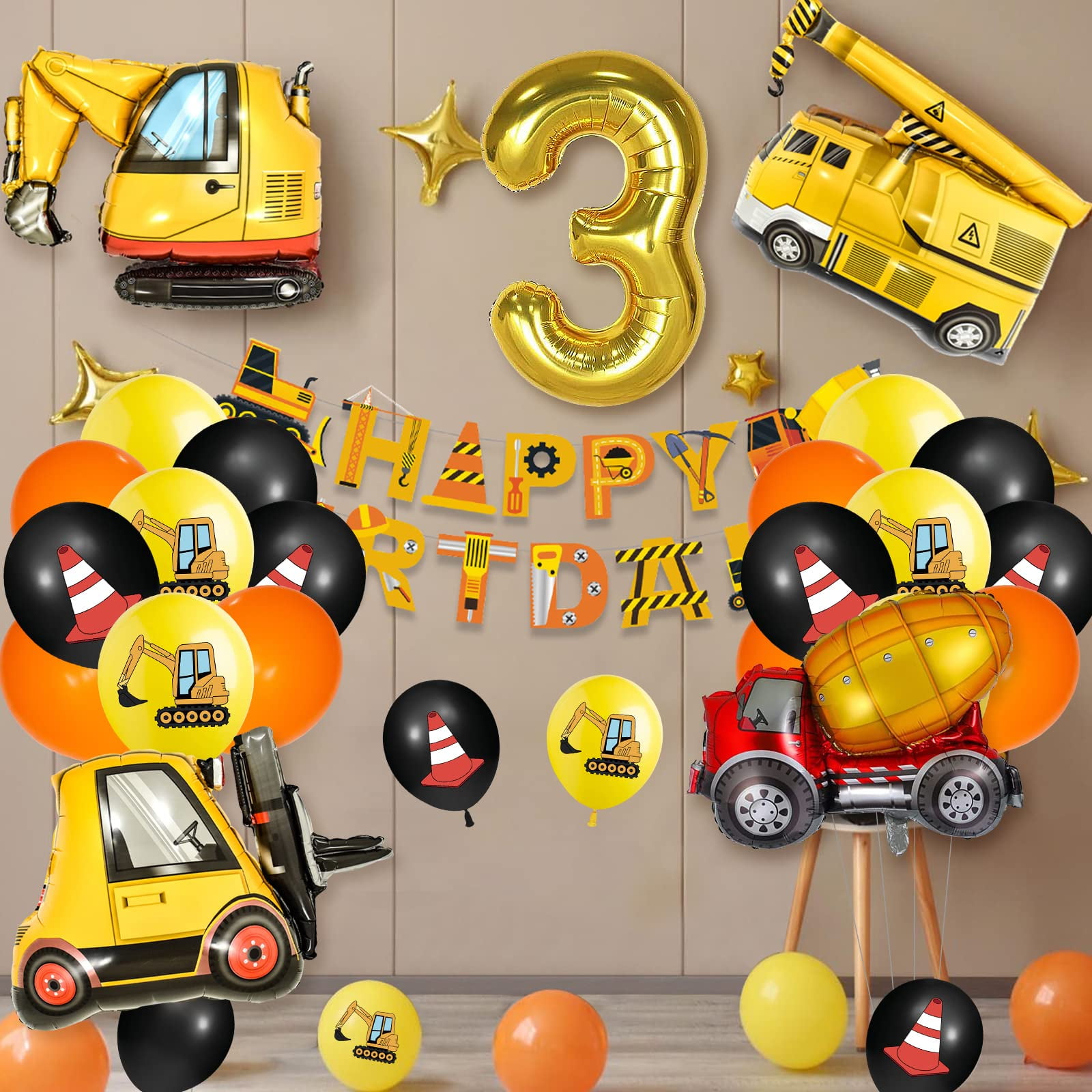Construction Balloons in Construction Party Supplies - Walmart.com