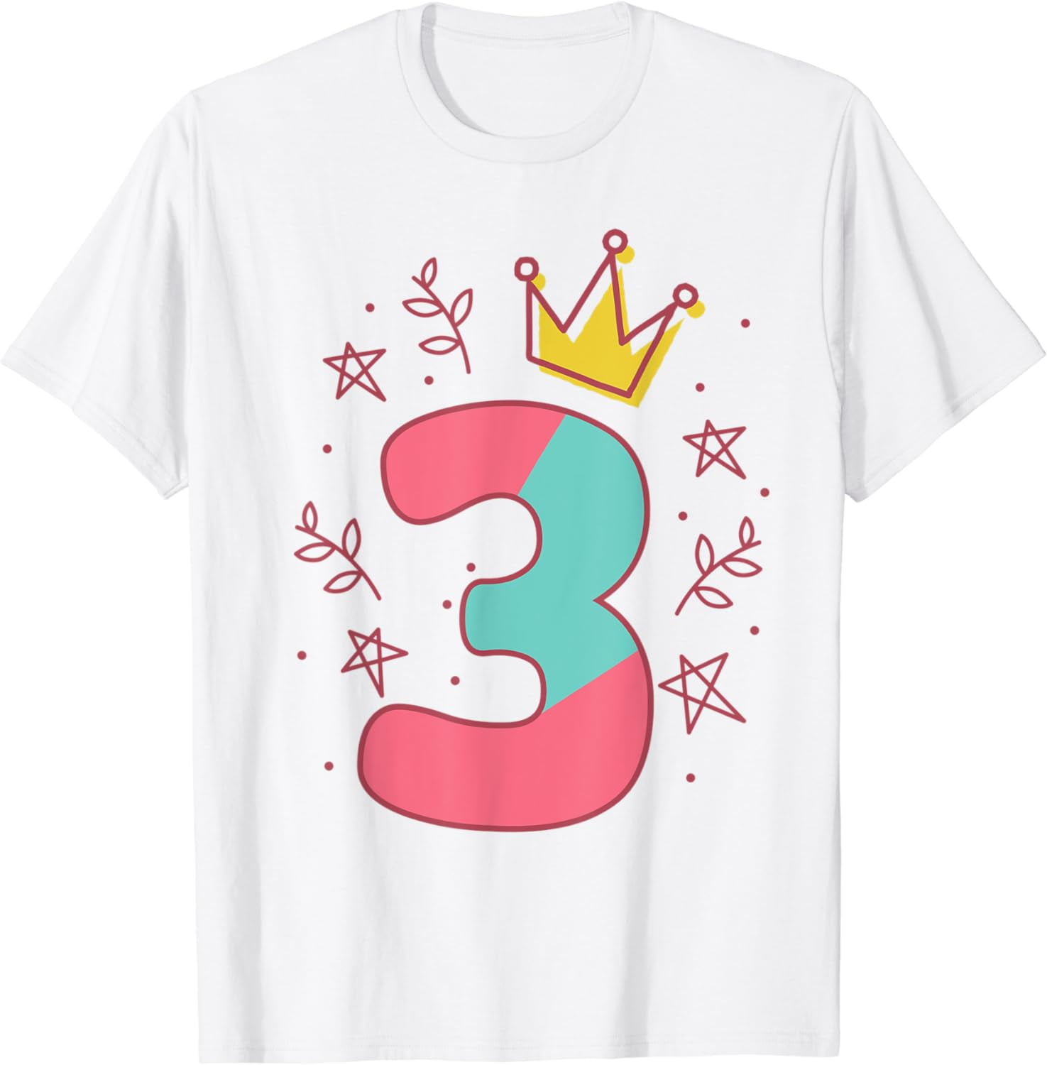3rd Birthday Number 3 Girl T-Shirt - Walmart.com