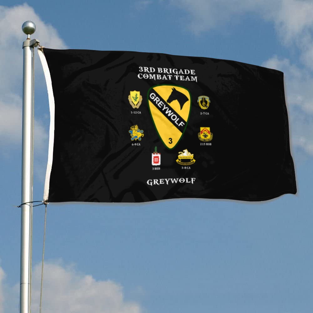 3rd Brigade Combat Team Greywolf 1st Cavalry Division US Army Flag ...