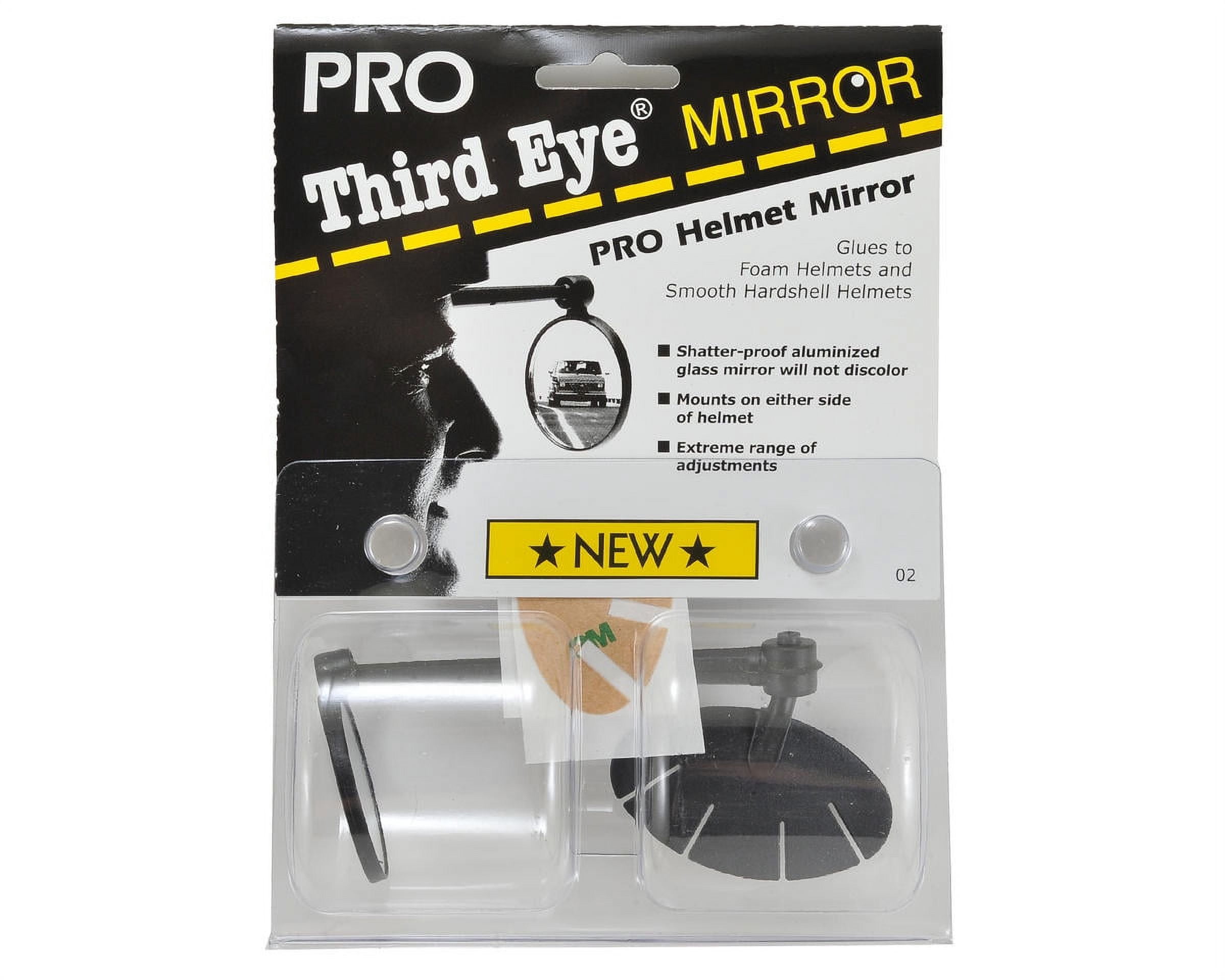 Third Eye Pro Helmet Mirror, Adhesive Fan Plate - Walmart.com