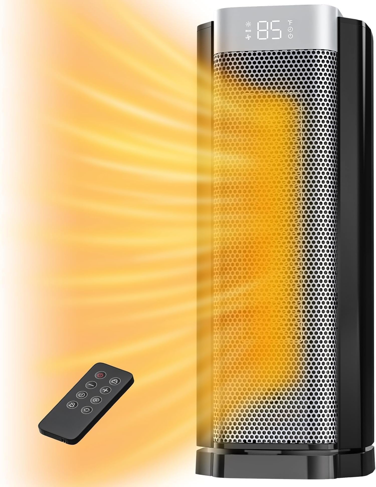 3rd-Gen Space Heater with AI Thermostat, 1500W PTC Heaters for Indoor ...