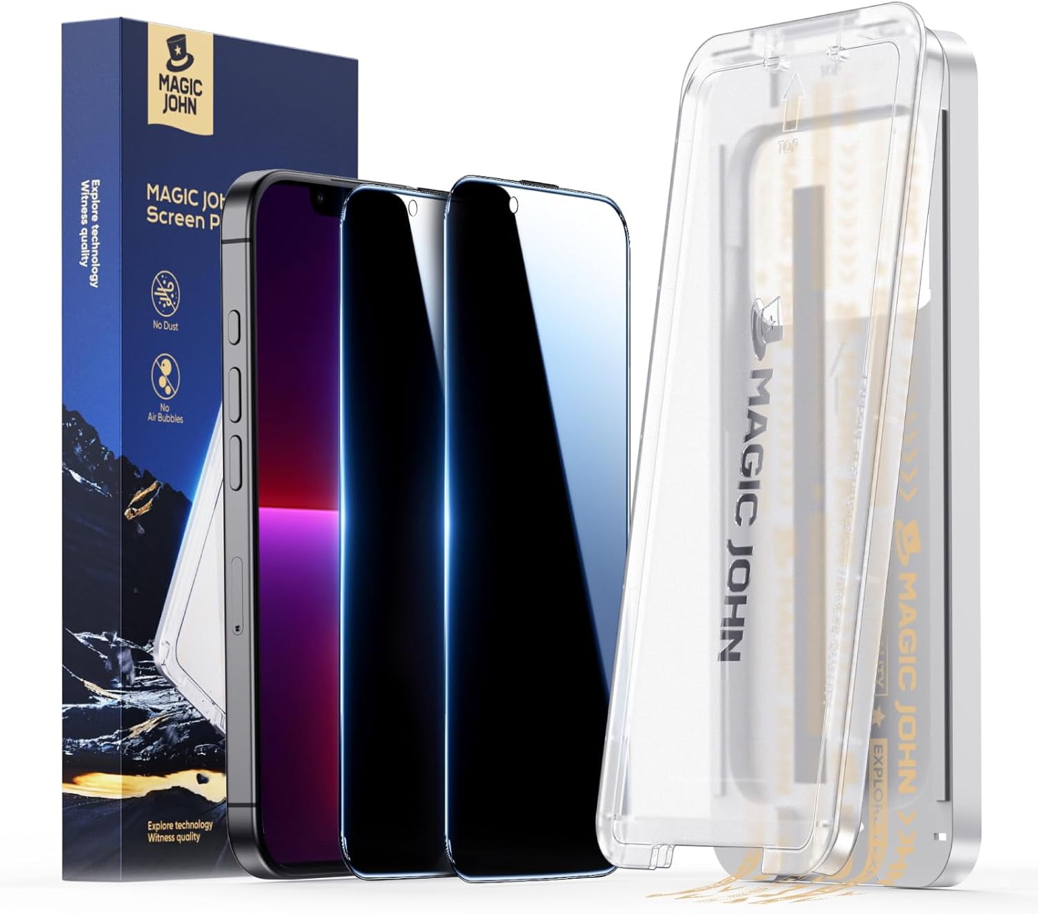 3rd Gen Upgraded for iPhone 13 Pro Max/iPhone 14 Plus Privacy Screen ...