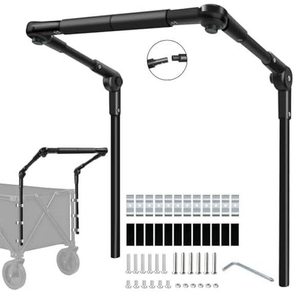 3rd Gen Wagon Push Handle - Adjustable for Round Metal Frames ONLY (NOT ...