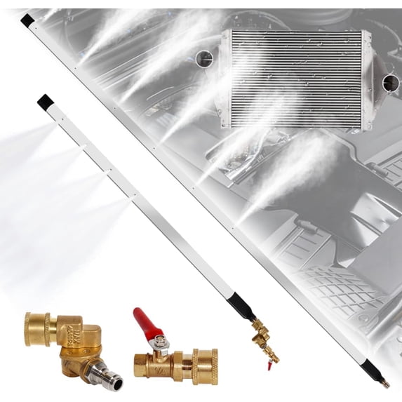 3rd Generation 44" & 24" Radiator Cleaning Wand Kit, Portable Dual ...