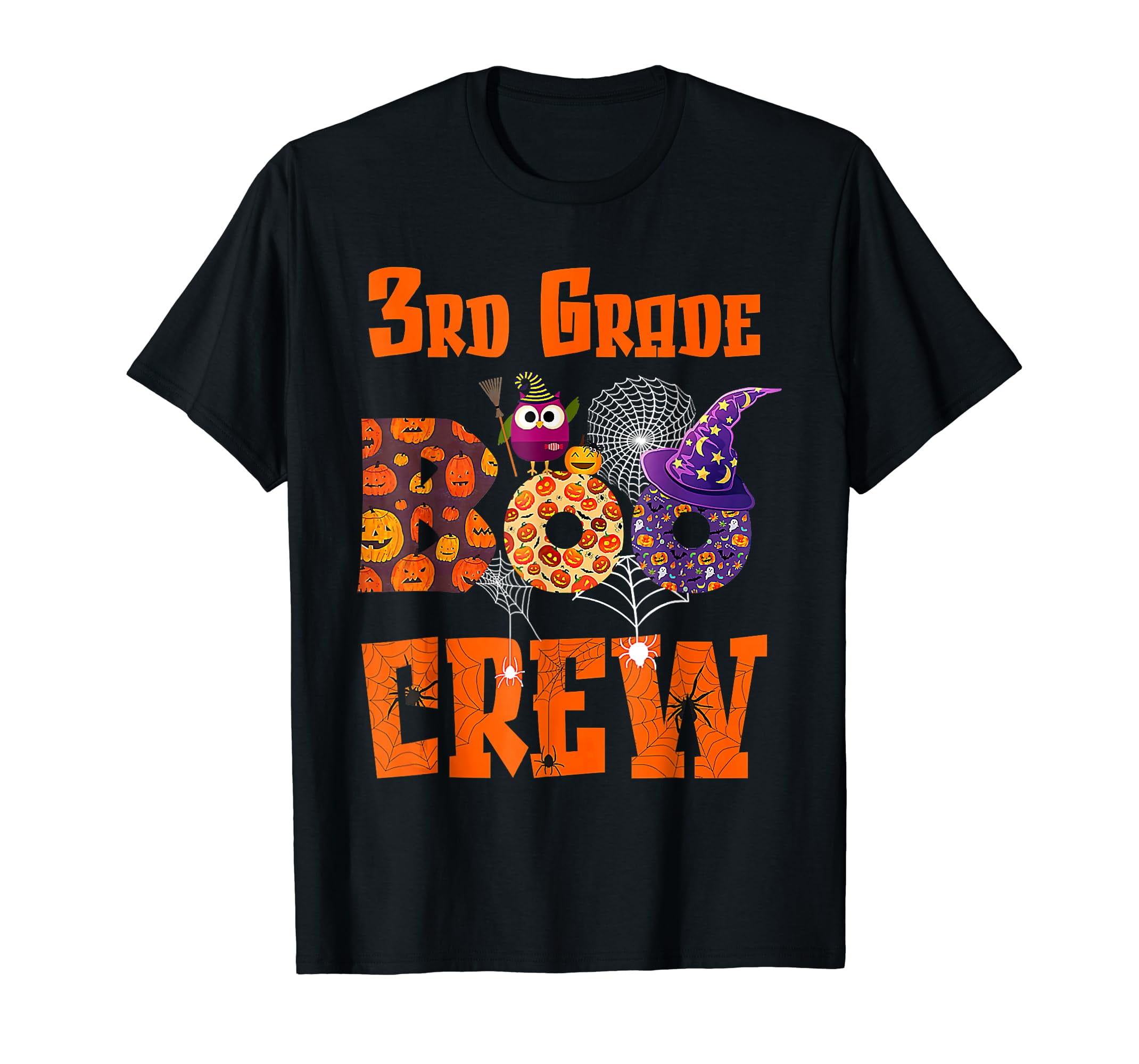 3rd Grade Boo Crew Funny Halloween 2022 Ghost Spooky Teacher T-Shirt ...
