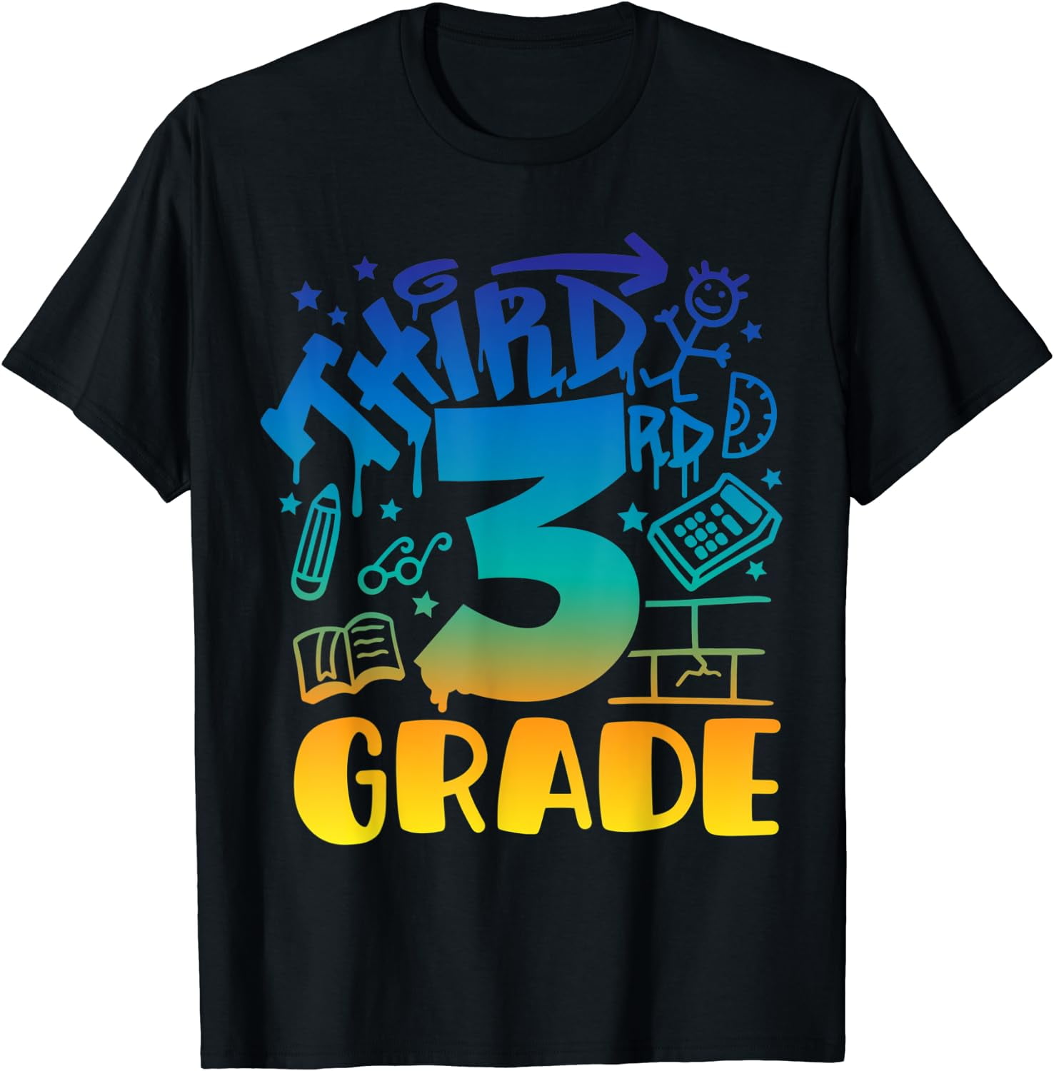 3rd Grade Boys Funny Third Grade First Day Of School Tie Dye T-Shirt - Walmart.com