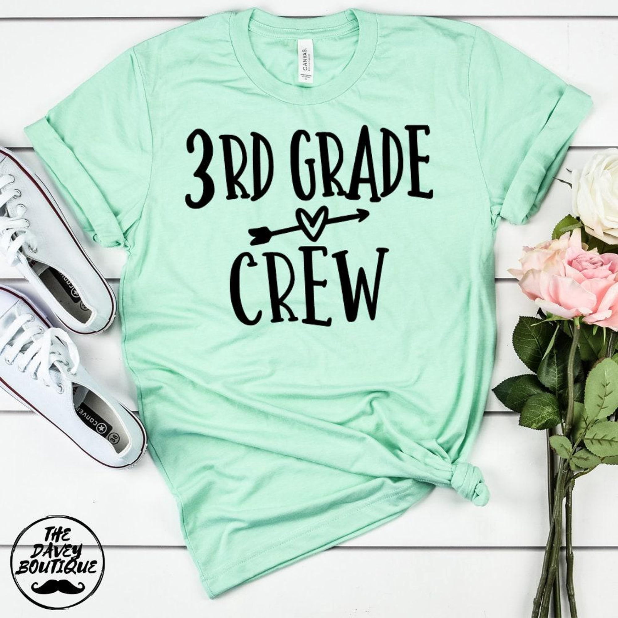 3rd Grade Crew Kindergarten Teacher Tee Teacher Shirt Field Trip Shirts ...