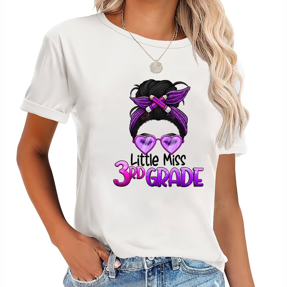 3rd Grade Gifts Little Miss 3rd Grade Back To School Girl T-Shirt ...