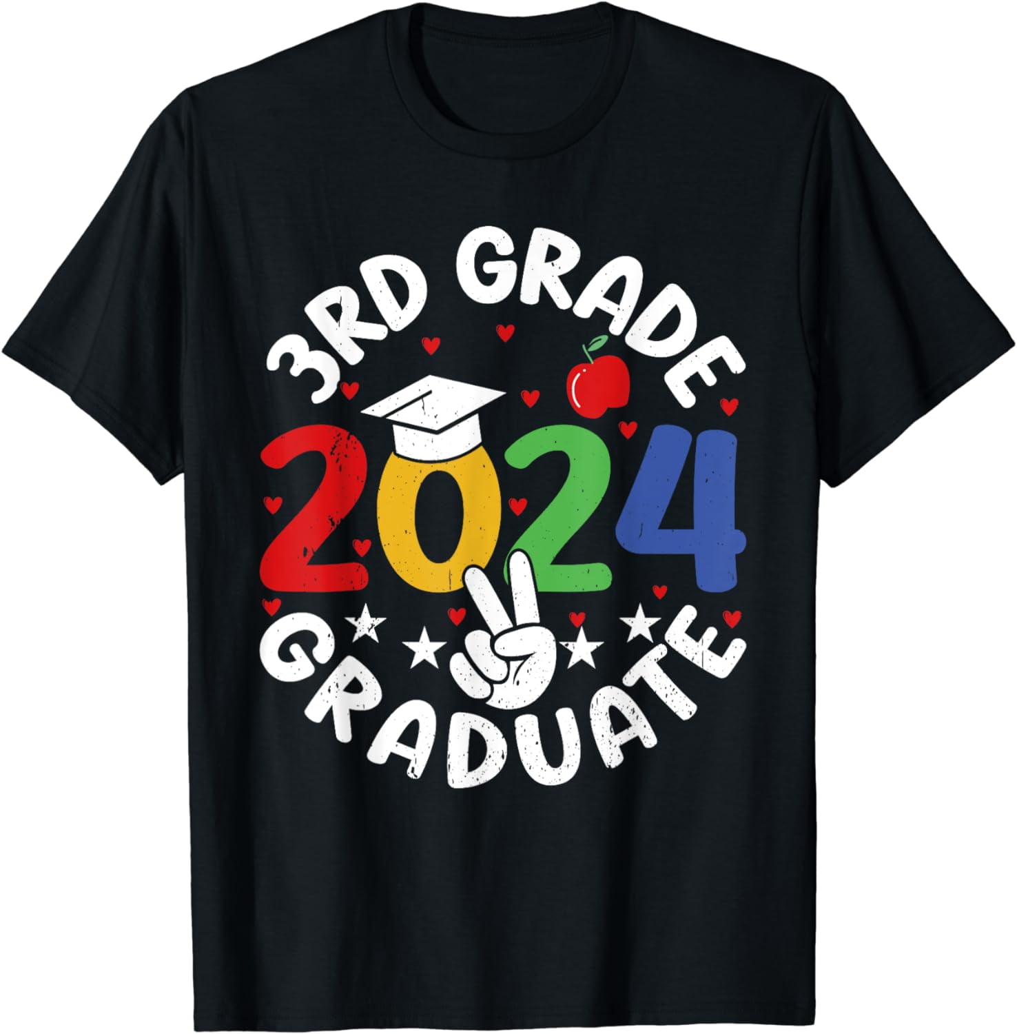 3rd Grade Graduate 2024 Graduation Last Day Of School T-Shirt - Walmart.com