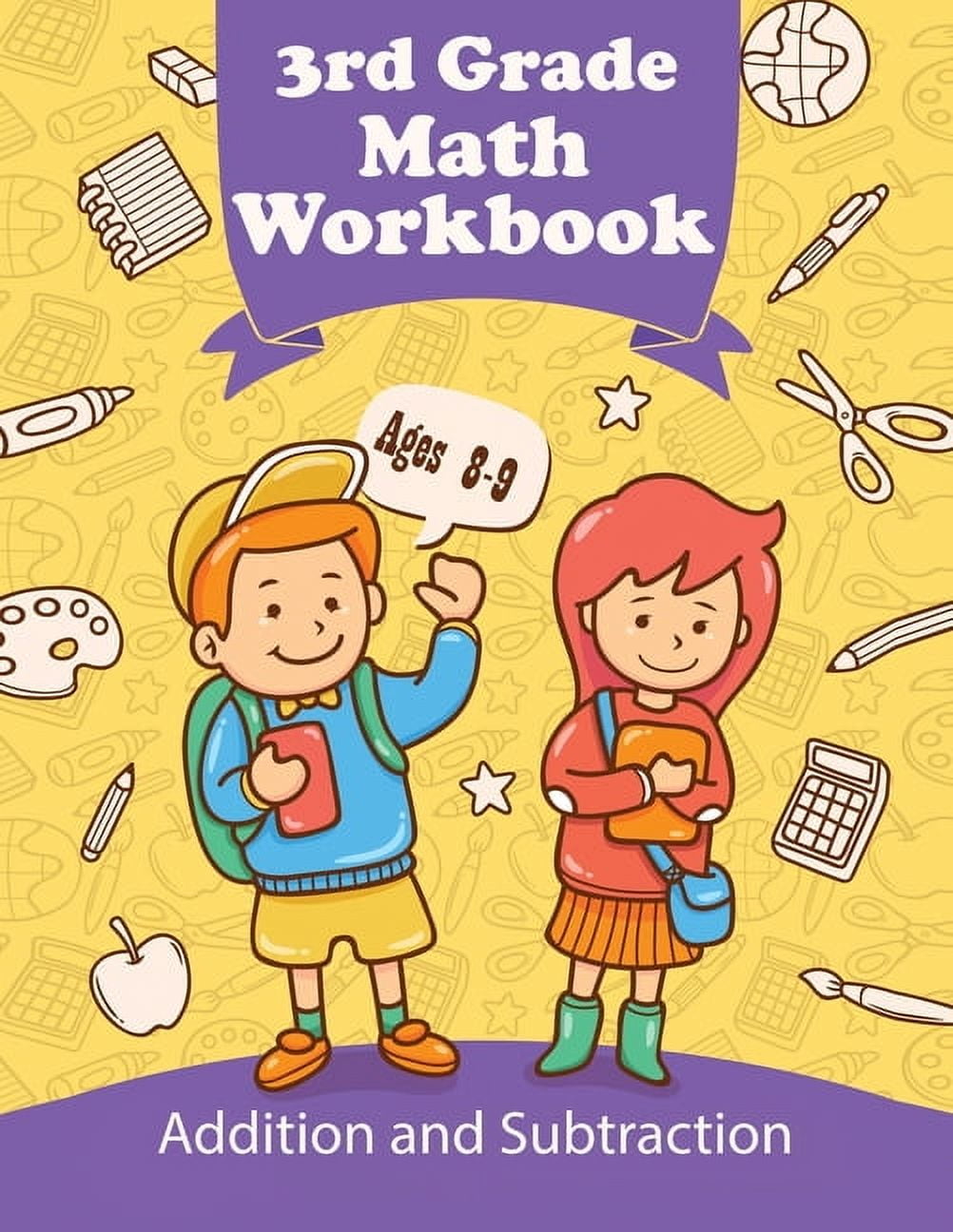 3rd Grade Math Workbook - Addition and Subtraction - Ages 8-9: Daily ...
