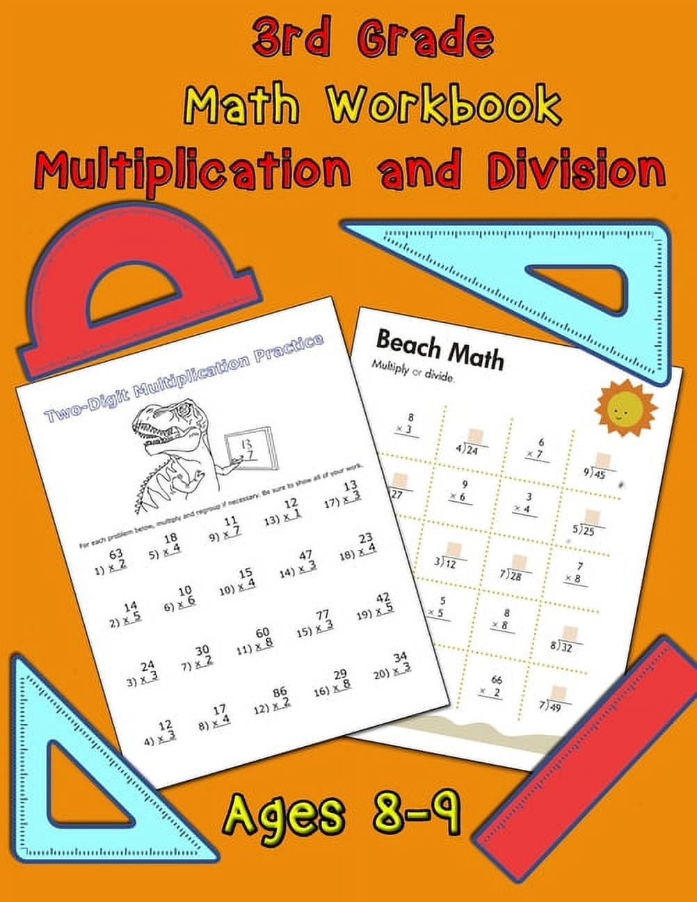 Grade 3 Math Workbook: Multiplication and Division Worksheets - Ages 8 ...