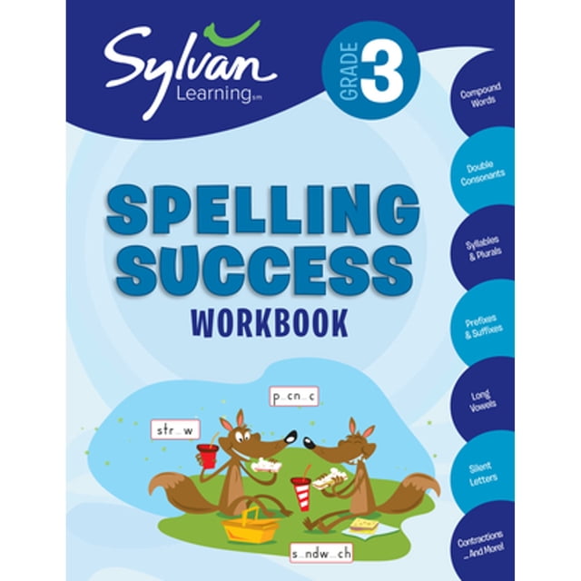 Sylvan Learning: 3rd Grade Spelling Success Workbook - School Learning ...