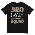 3rd Grade Squad Leopard Teacher Student Back to School Graphic Tee,for ...