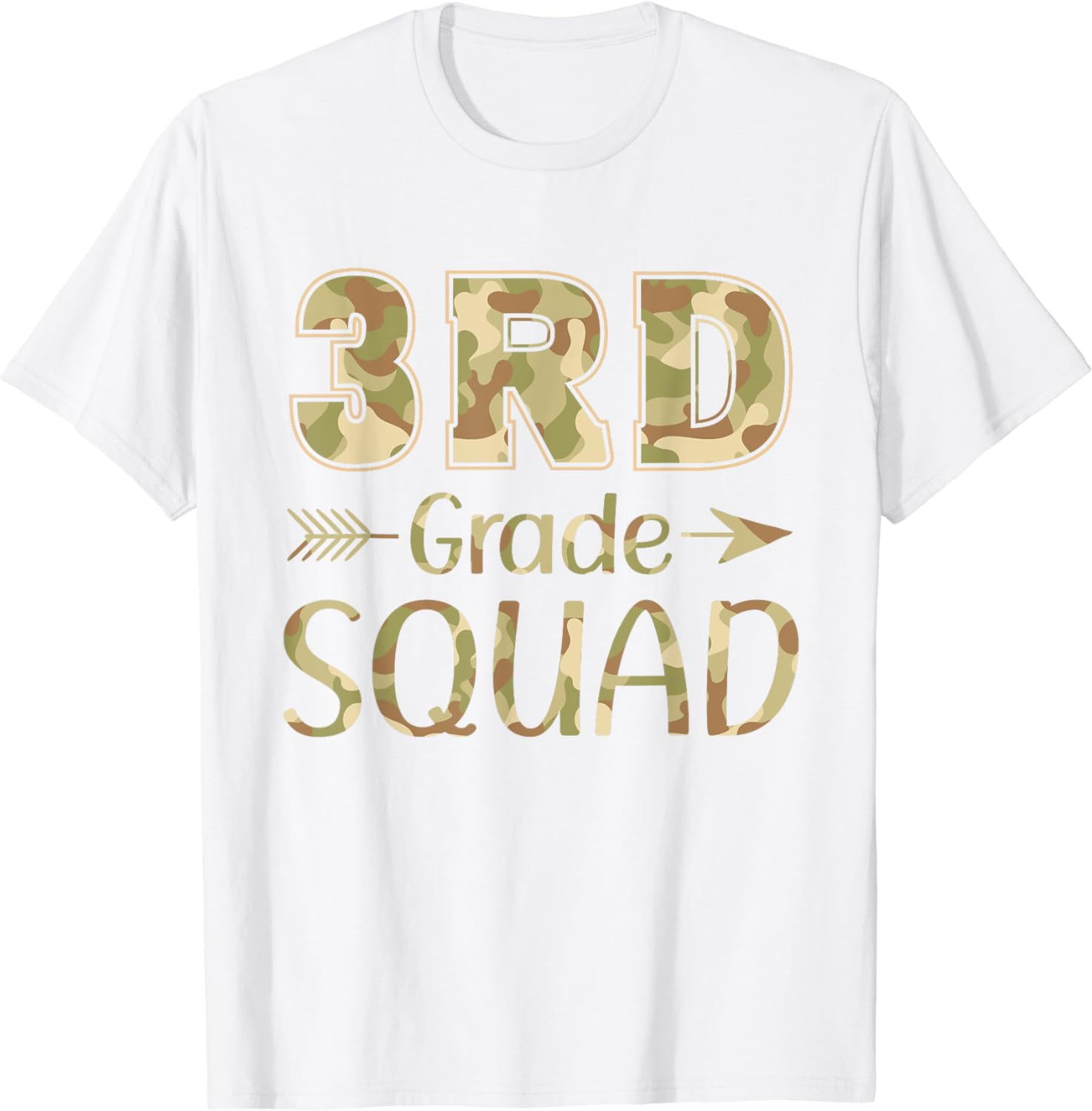3rd Grade Squad Teacher & Student Camo Back To School T-Shirt - Walmart.com