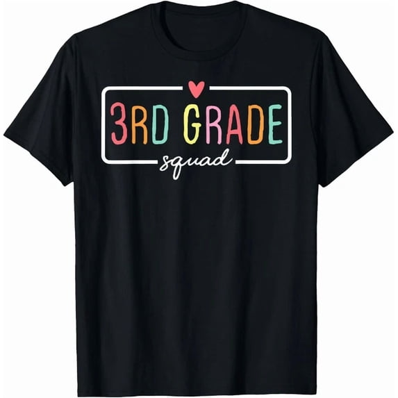 3rd Grade Team Crew Third Grade Squad Back To School Teacher T-Shirt ...