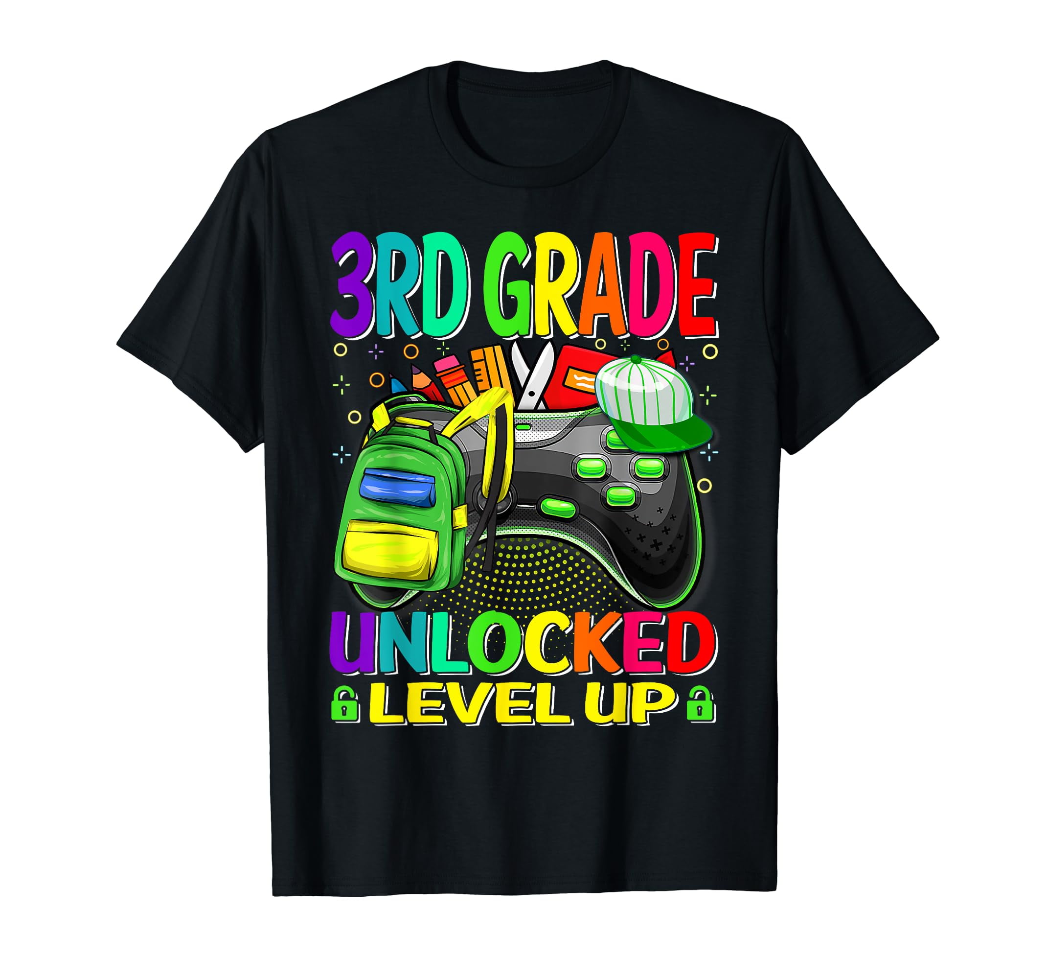 3rd Grade Unlocked Level Up Video Game Back To School T-Shirt - Walmart.com