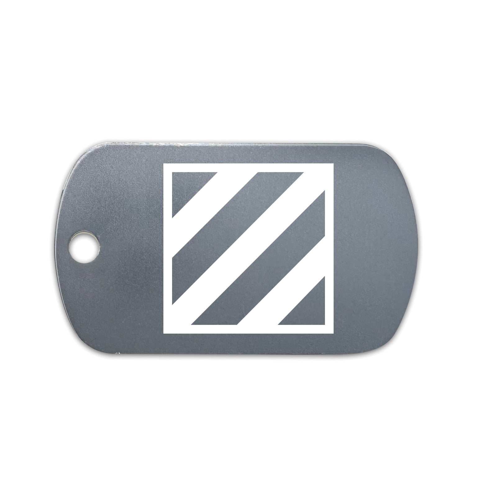 3rd Infantry Division GI Dog Tag Aluminum Keychain the rock of the ...