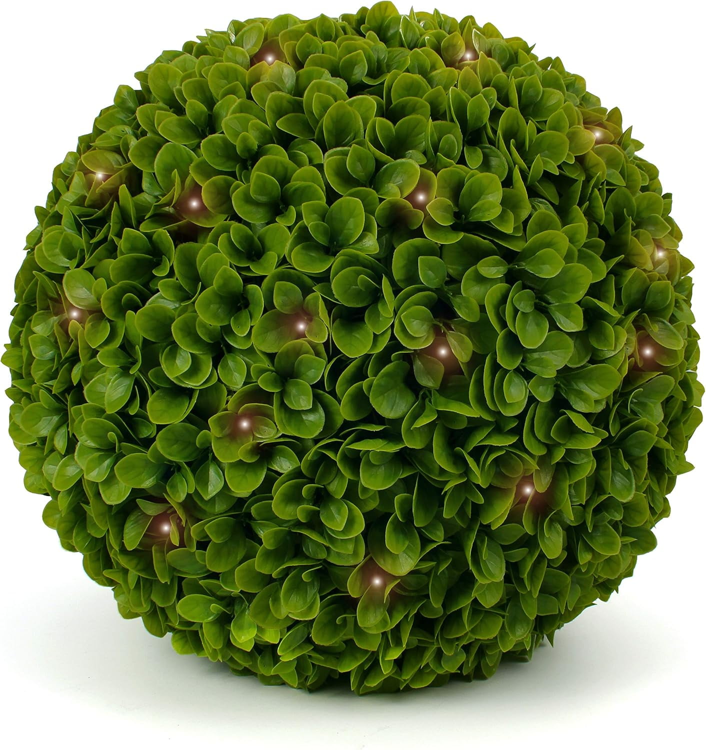 3rd Street Inn Jasper Lighted Topiary Ball - 15" Artificial Pre-Lit ...