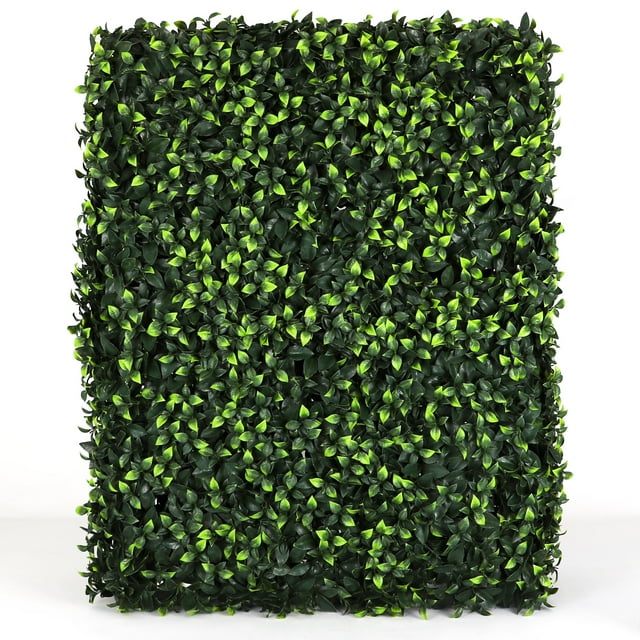 3rd Street Inn Rectangular Outdoor Artificial Hedge Wall Divider ...