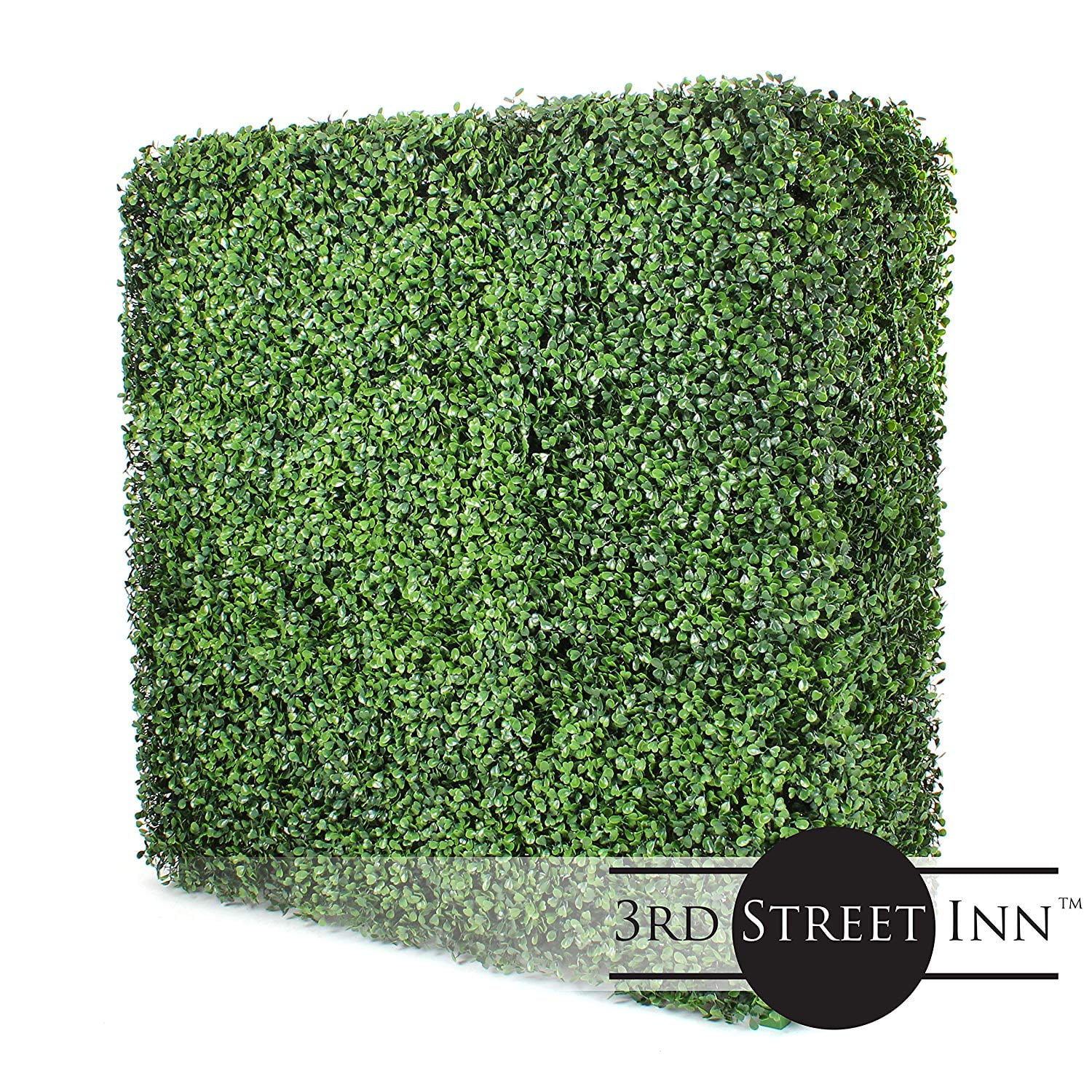 3rd Street Inn Square Boxwood Hedge Wall - Outdoor Artificial Privacy ...
