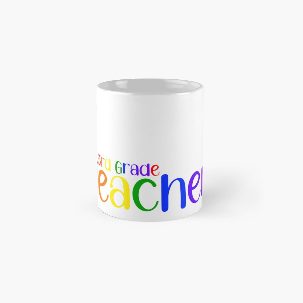 3rd Third Grade Teacher in Rainbow Classic Mug - Walmart.com