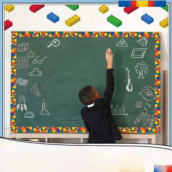 3roll 65.6 Feet Building Block Bulletin Board Borders Classroom Borders ...