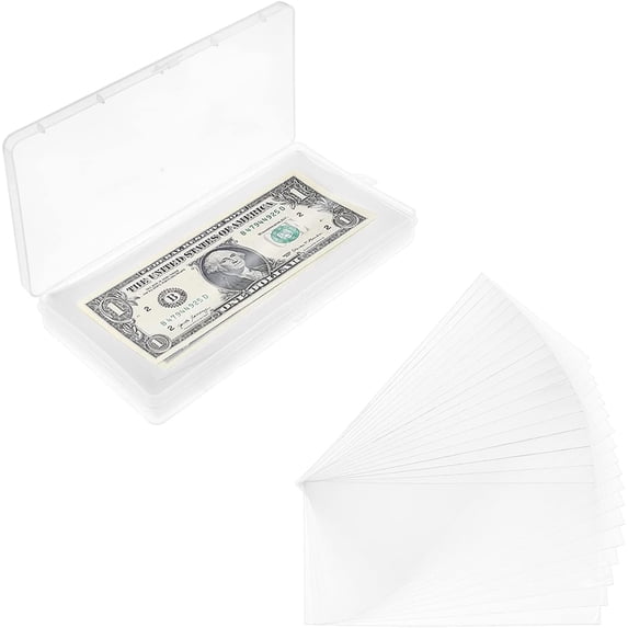 3sets 300Pcs Bill Protector HolderClear Paper Money Holder Currency ...