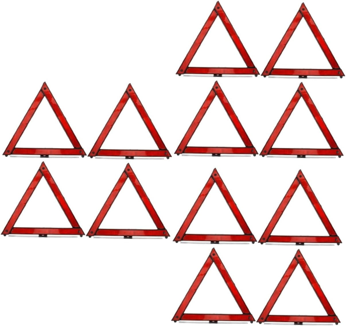 3sets Warning Triangle Roadside Beacon Light Bar Reflective Triangle ...