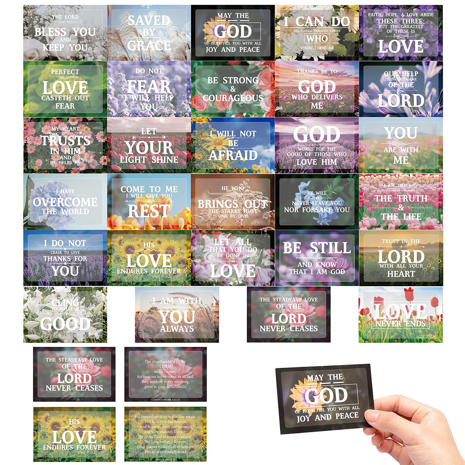 3sscha 116Pcs Bible Verses Cards Scripture Prayer Card with ...