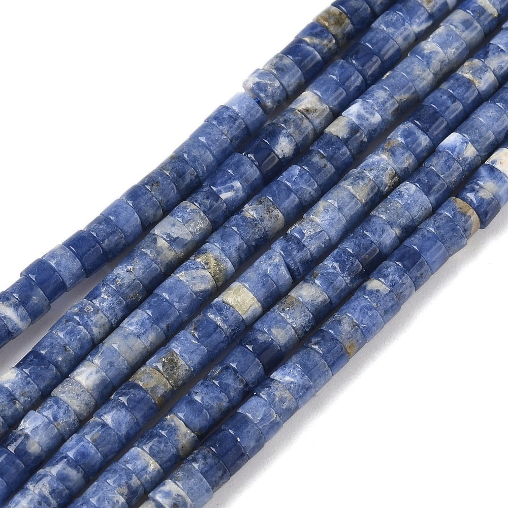 3strands Natural Sodalite Beads Strands Flat Round 4x2mm Hole: 1mm ...