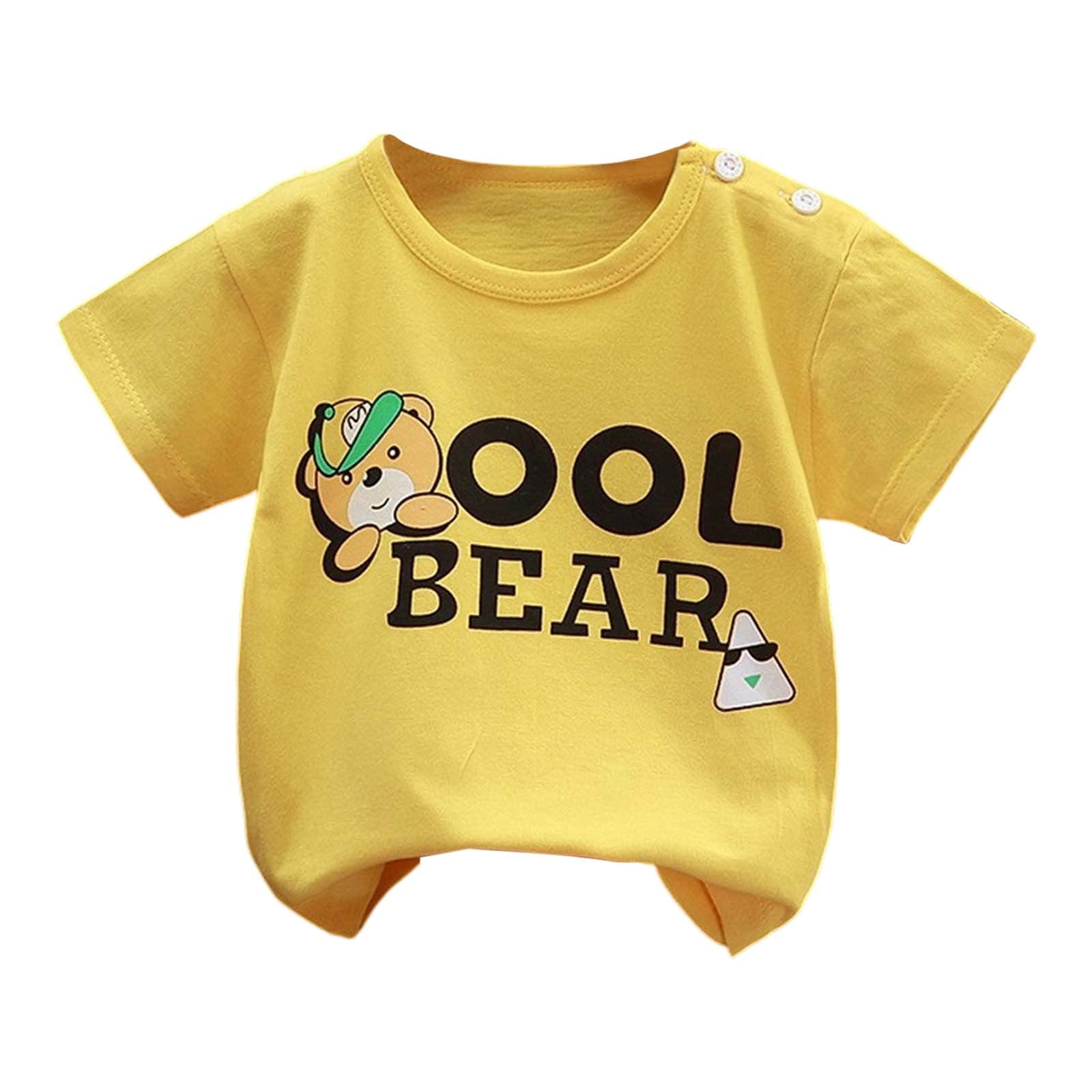 3t Boy Shirts Crewneck Solid Color Back To School T Shirt Loose Sports ...
