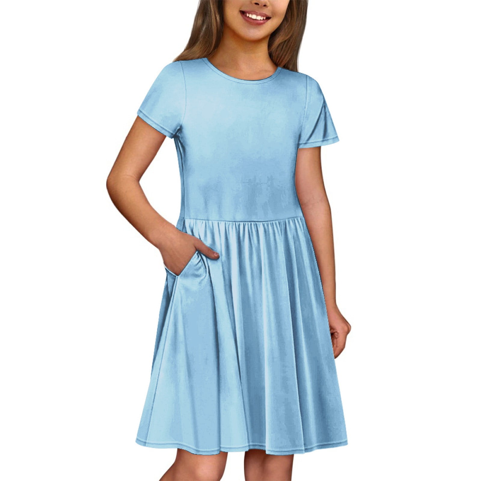 3t Girls Patchwork Dress Birthday Casual Princess Dress Up for Girls 4 ...