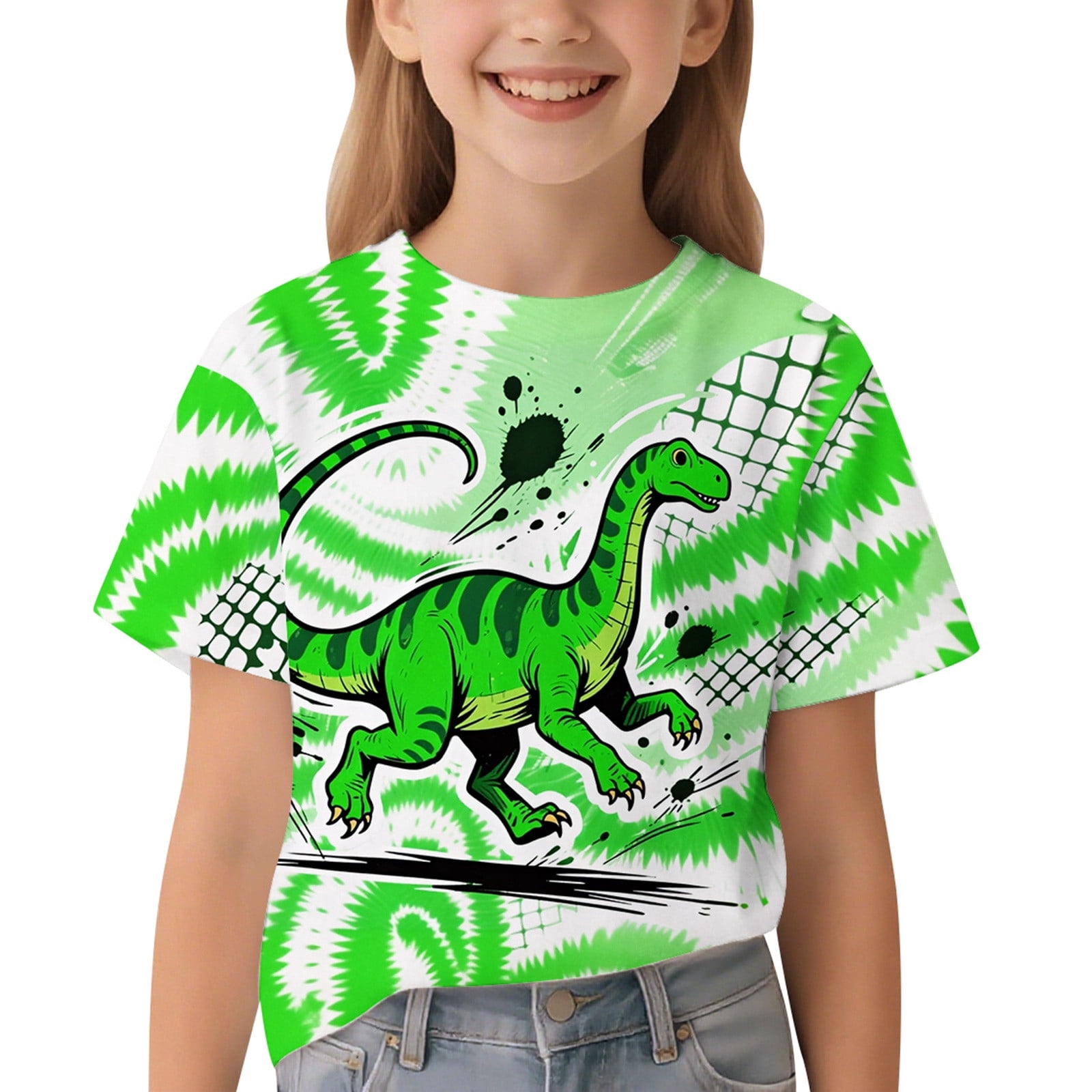 3t Shirts Boys Round Neck Letter Print Back To School Short Sleeve T ...
