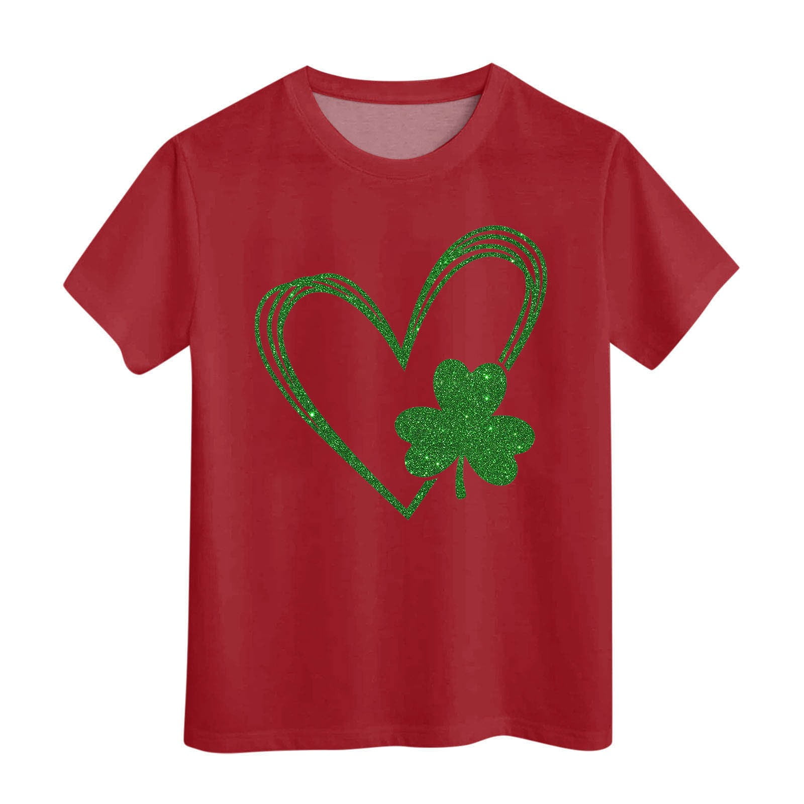 3t Shirts Girls St Patricks Day Round Neck Print Short Sleeve T Shirts Fashion Holidays Tops ...