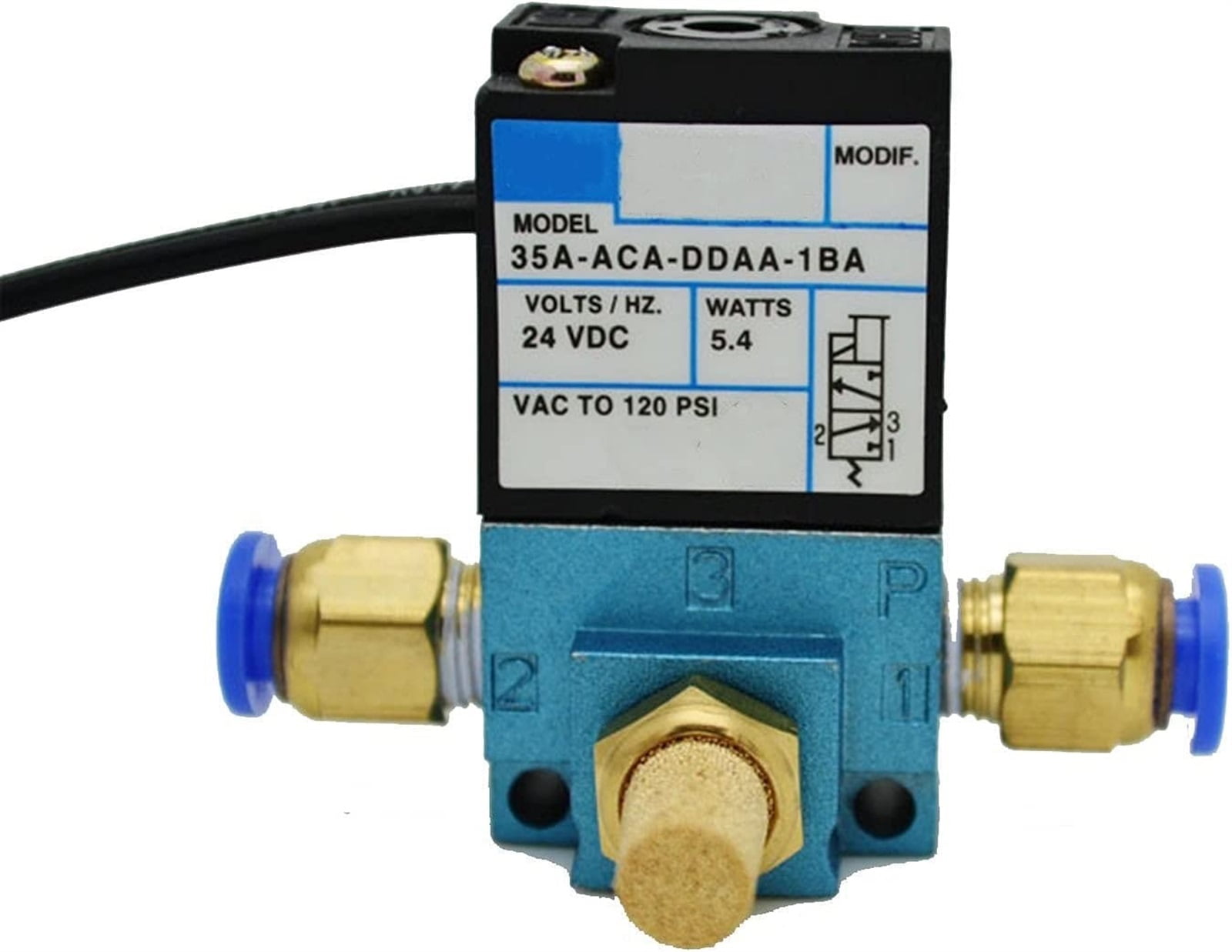 3way High Frequency Solenoid Valve 1/8 Thread 12V 24VDC Marking ...