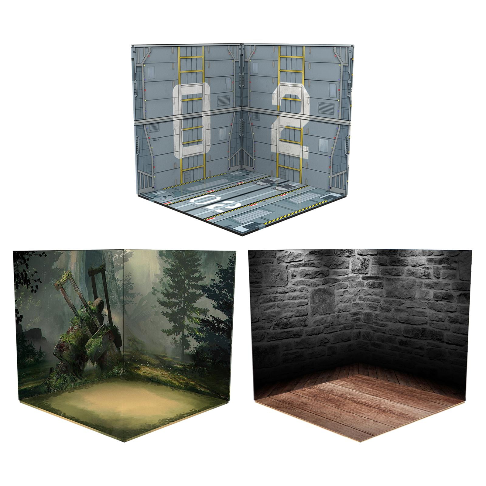 3x 1:12 Scale Background, Layout, Storage Background for - Walmart.com
