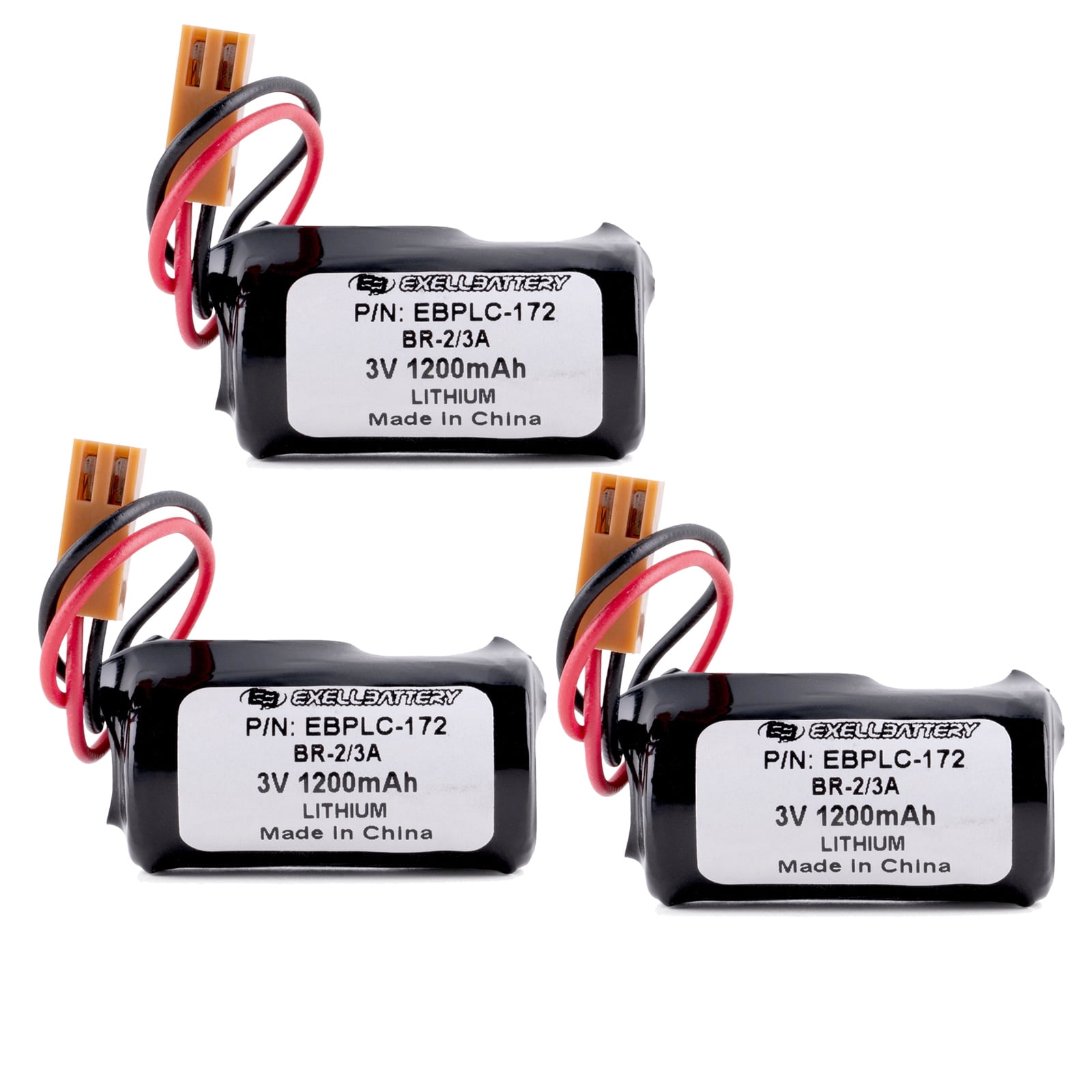 3x 3.6V PLC Computer Backup Battery Compatible with COMP-172 34C6127 ...