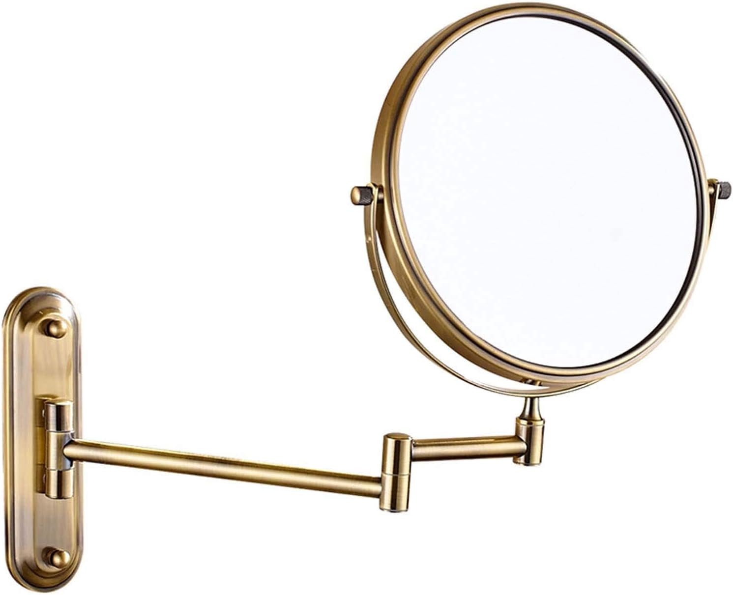 3x/5x7x/10x Magnifying Wall Mounted Makeup Mirror, 360° Swivel Bathroom ...