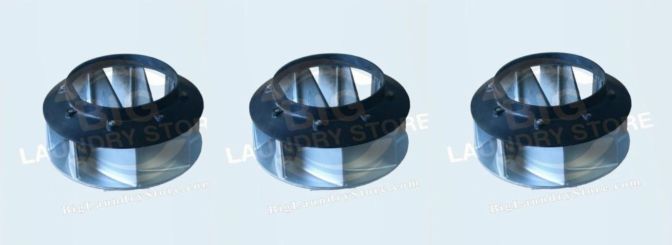 3x 70359801P NEW Light Aluminum Blower Fan for Huebsch, SQ Dryer - 5yr ...
