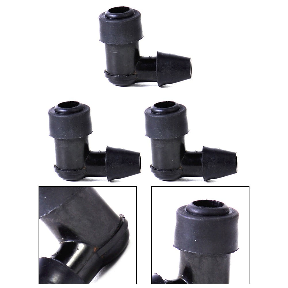 3x 90 Degree Non Resistor Plug Cap Cover fit for Motorcycle Dirt Bike ...