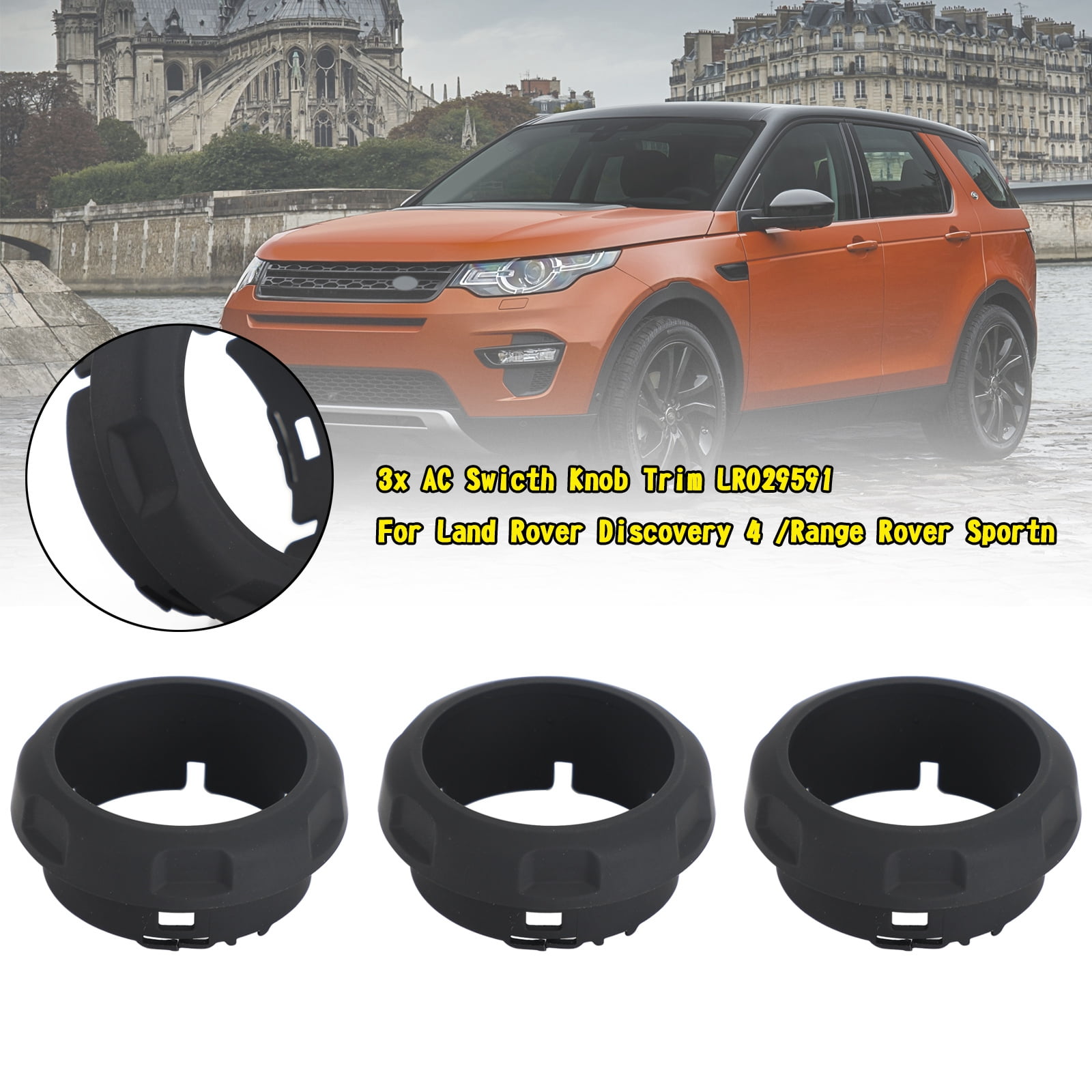 3x AC Swicth Knob Trim LR029591 For Land Rover Discovery 4 /Range Rover ...